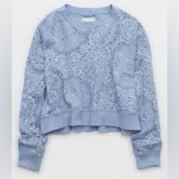 aerie | Sweaters | Aerie Size Medium Take It Easy Crew Sweatshirt Soft ...